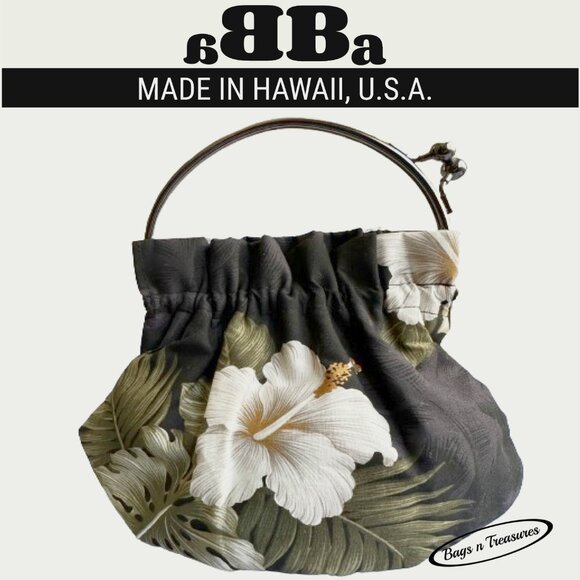 aBBa | Bags | Vintage Abba Hibiscus Print Bag | Poshmark
